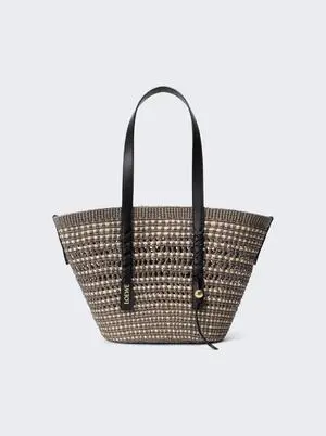 Loewe Medium Braid Basket Bag - Khaki