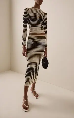 ZULU & ZEPHYR Ombre Striped Knit Top