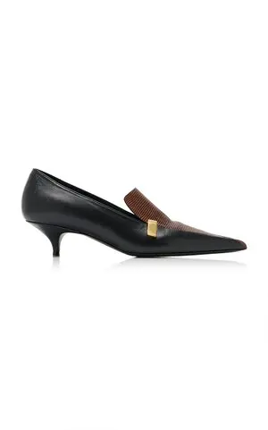 Proenza Schouler Slash Leather Loafer Pumps Multi