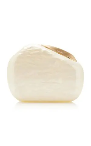 Cult Gaia Althea Acrylic Clutch Bag - Ivory
