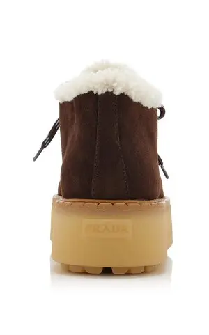 Prada Shearling Chukka Boots