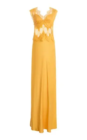 THIRD FORM Exclusive Visions Satin Maxi Dress - Yellow