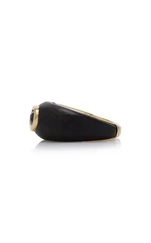 Eddie Borgo Callie 12k Gold-plated Brass And Amethyst Ring