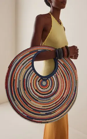 Cult Gaia Amun Raffia Tote