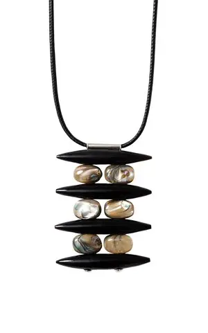 Chan Luu Dais Abalone Cord Necklace