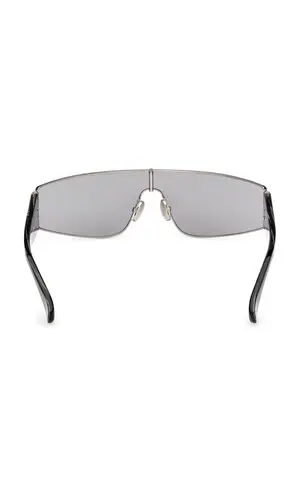 Max Mara Mask-frame Metal Sunglasses - Grey