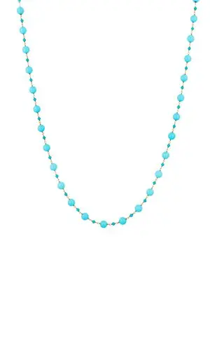 Goshwara Sleeping Beauty Beads Necklace - Turquoise
