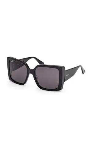 Max Mara Oversized Square-frame Acetate Sunglasses - Black