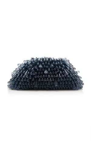 Cult Gaia Jaala Nano Beaded Clutch Bag - Blue