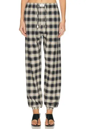 Attico Long Check Pant