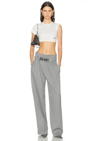 Attico Logo Crop Tee