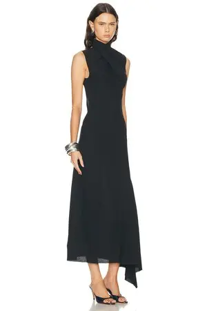 Attico Turtleneck Midi Dress