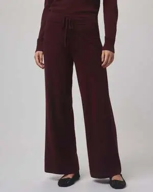 Splendid Tori Cashmere Wide Leg Pant - Black