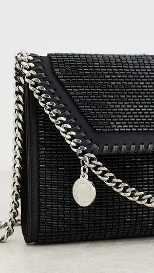 Stella McCartney Falabella Beaded Wallet Bag With Chain