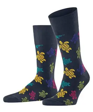 Falke X Vilebrequin Turtle Motif Crew Socks