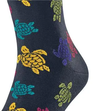 Falke X Vilebrequin Turtle Motif Crew Socks