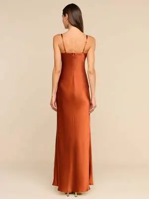 L'Agence Sayla Silk Gown - Sienna