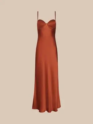 L'Agence Sayla Silk Gown - Sienna
