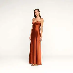 L'Agence Sayla Silk Gown - Sienna