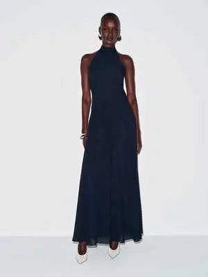 REFORMATION Fabienne Floral Print Maxi Dress - Blue