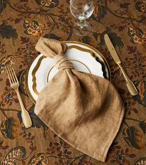 THE HOUSE OF LYRIA Alfeo Set Of 2 Linen Napkins