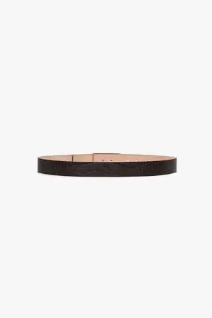 Victoria Beckham Dorian Frame Belt Jumbo Croc