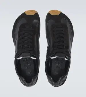 Loewe Ballet Runner 2.0 Leather Sneakers - Black
