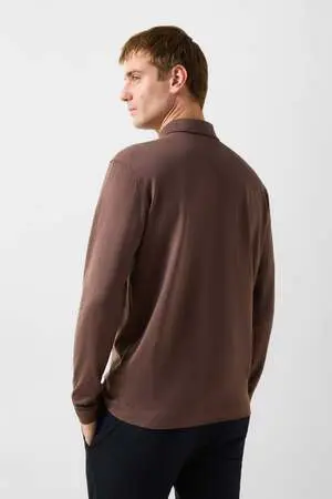 Bogner Bailey Polo Long-sleeved Top - Brown