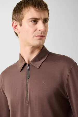 Bogner Bailey Polo Long-sleeved Top - Brown