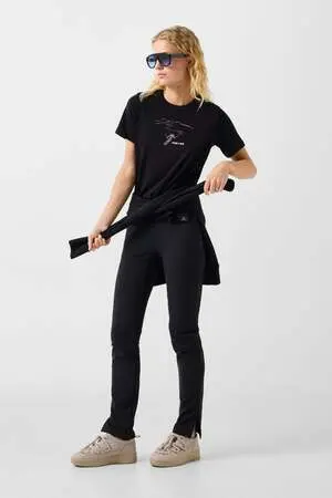 Bogner Zyssa Cotton T-shirt With Logo Print - Black