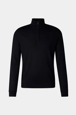 Bogner Ouri Virgin Wool Zip-up Turtleneck - Navy