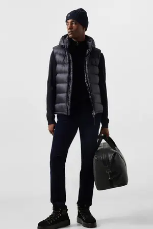 Bogner Ouri Virgin Wool Zip-up Turtleneck - Navy