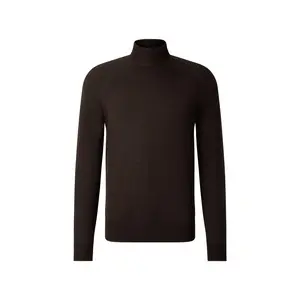 Bogner Gordon Pure New Wool And Cashmere Turtleneck Sweater - Coffee