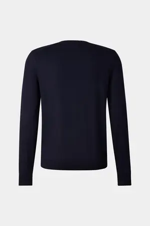 Bogner Pure New Wool Cashmere Sweater - Navy