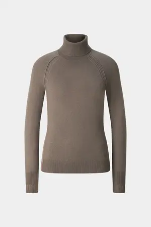 Bogner Vaiana Pure New Wool Cashmere Sweater - Gray-brown