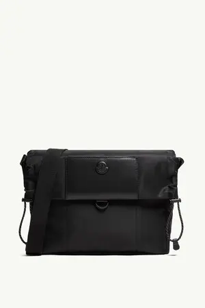 Moncler Kenton Drill Messenger Bag - Black