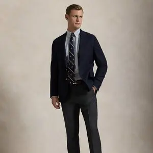 Ralph Lauren Slim Fit Wool Twill Trouser - Medium Grey