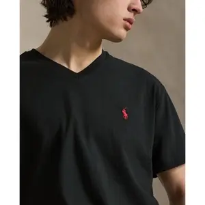Ralph Lauren Classic Fit Jersey V-neck T-shirt - Rl Black