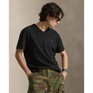 Ralph Lauren Classic Fit Jersey V-neck T-shirt - Rl Black