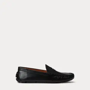 Ralph Lauren Anders Leather Driver - Black