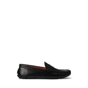 Ralph Lauren Anders Leather Driver - Black