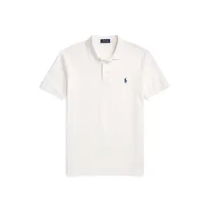 Ralph Lauren Custom Slim Fit Stretch Mesh Polo Shirt - White
