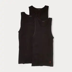 Ralph Lauren Classic Fit Wicking Tank 3-pack - Black
