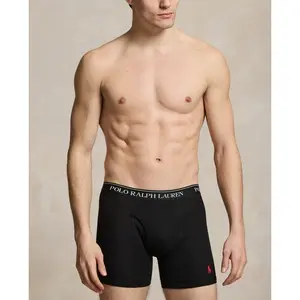 Ralph Lauren Cotton Wicking Boxer Brief 5-pack - Black