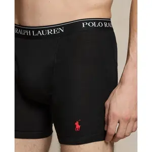Ralph Lauren Cotton Wicking Boxer Brief 5-pack - Black