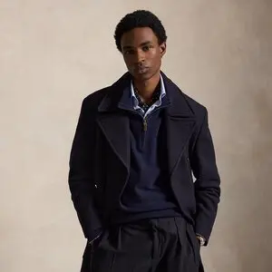 Ralph Lauren Wool Quarter-zip Sweater - Hunter Navy