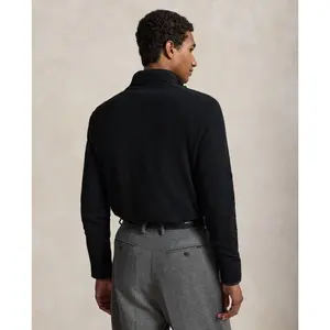 Ralph Lauren Wool Quarter-zip Sweater - Polo Black