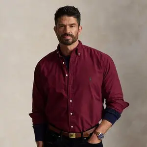 Ralph Lauren Garment-dyed Oxford Shirt - Classic Wine