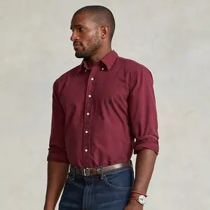Ralph Lauren Garment-dyed Oxford Shirt - Classic Wine