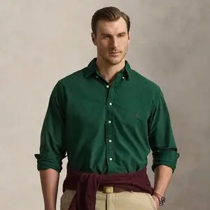 Ralph Lauren Garment-dyed Oxford Shirt - Moss Agate